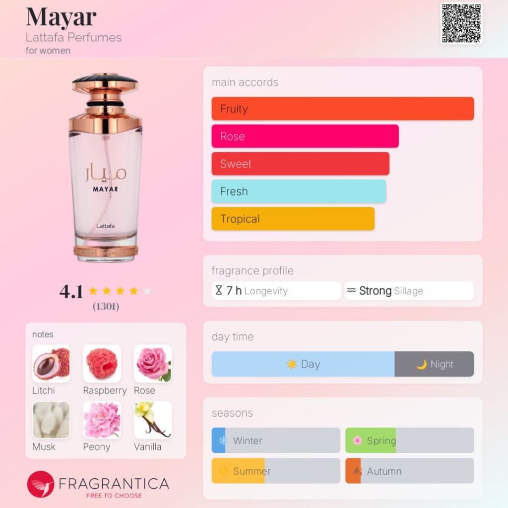 Mayar by Lattafa Perfumes - 100ml Eau de Parfum